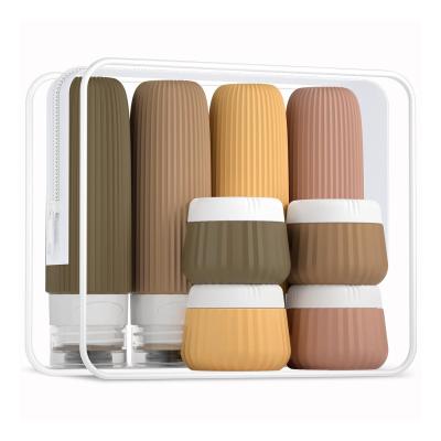 中国 8 商品 シリコン トイレット用品 90ml 30ml ボトル コンボ TSA 承認 販売のため