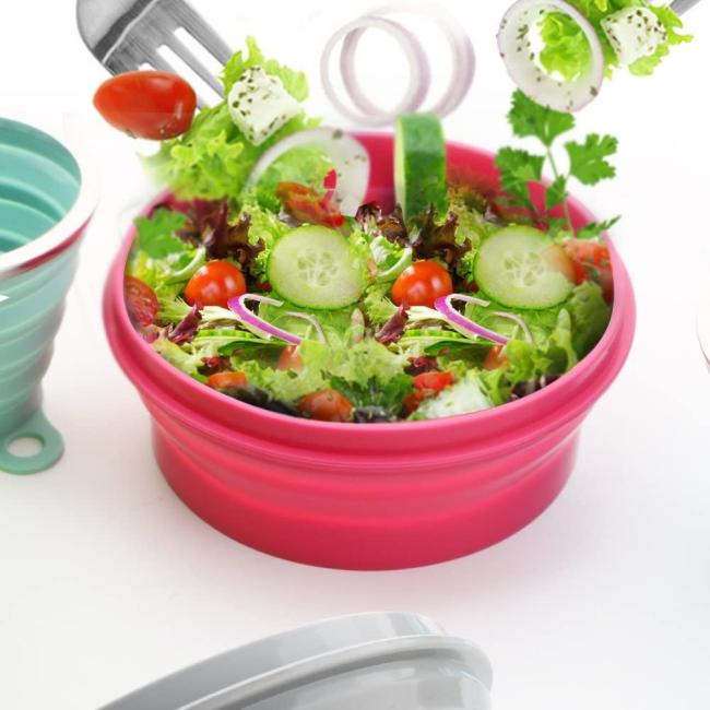 Silicone collapsible bowl size comparison