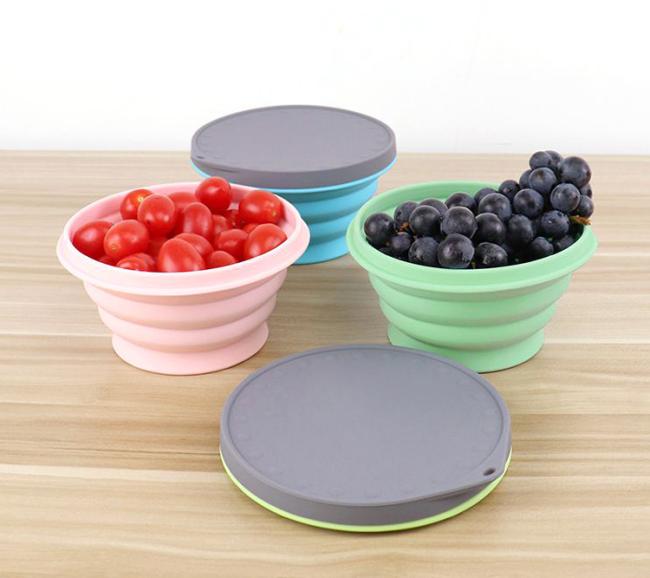 Silicone collapsible bowl product view