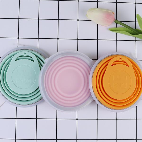 Quality Space Saving Folding Silicone Cup BPA Free Collapsible Water Cup 270ml for sale