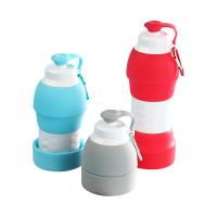 Quality Customized Silicone Collapsible Water Bottles 580ml Easy To Clean for sale