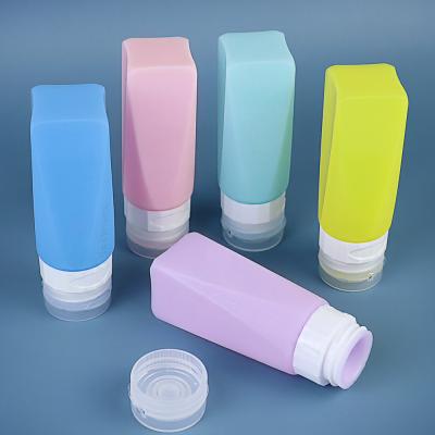 China 4 Pack Food Grade Silicone Travel Bottle Set 90ml  TSA Approved for sale