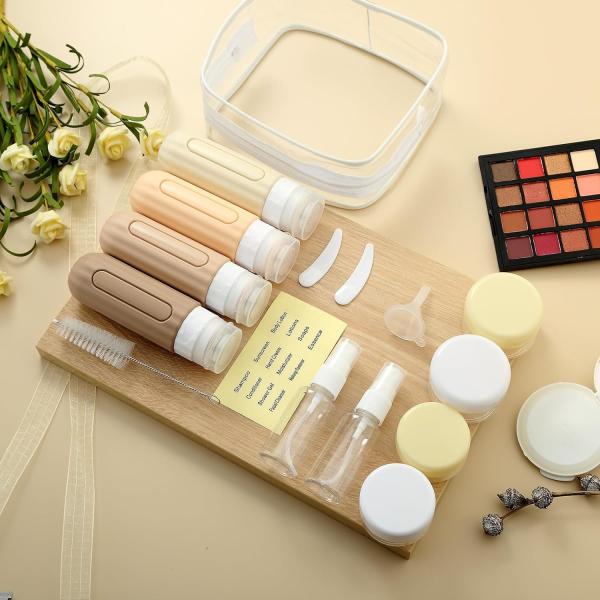 Quality 16 Pack Toiletries Silicone Travel Bottle Set Refillable Leak Proof for sale