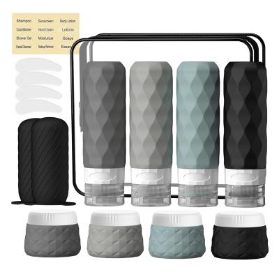 China 16-Piece Leak Proof Silicone Travel Bottle Set with TSA Approved Wide Mouth Design for Easy Refill for sale