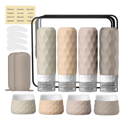 China TSA Approved Leak-Proof Silicone Travel Bottle Set with Wide Mouth Design for Easy Refill for sale