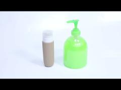 Forest Green Cosmetic Silicone Refillable Travel Bottles Set Leak Proof 90ml