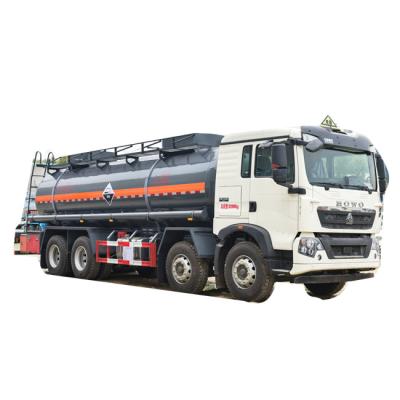 China Euro 3 HOWO 8x4 20CBM Chemical Delivery Truck Water Bowser Tank Truck for sale