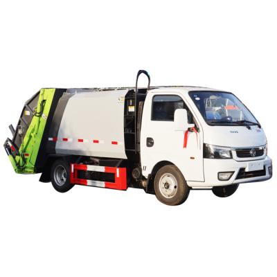 China 3CBM Dongfeng Compactor Garbage Truck Mini 4x2 Rubbish Collection Truck for sale