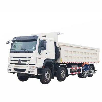 China HOWO 8 * 4 Large Pump Self-unloading With 400 Horsepower Dump Truck     Skip Car   Tip Truck for sale