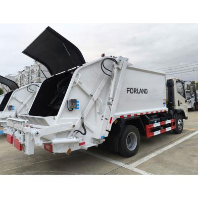 China Cheap Price 4x2  8CBM Compactor Garbage Truck With Sidecar Hitch Bucket for City Road for sale