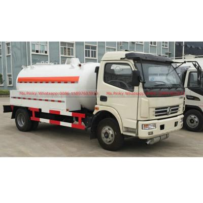 China LPG Filling Gas Truck With Mobile Dispenser Machine DFAC 5cbm -5.5cbm LPG Storage Tanker for sale