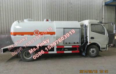China LPG Filling Gas Truck With Mobile Dispenser Machine DFAC 5cbm -5.5cbm LPG Storage Tanker for sale