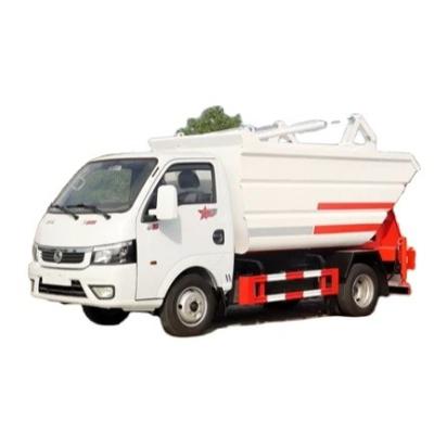 China Customized Mini 4x2  5000 CBM Dongfeng Dump Truck With Hydraulic Self-Loading and Unloading for sale