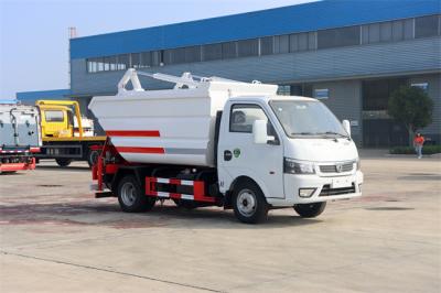 China Customized Mini 4x2  5000 CBM Dongfeng Dump Truck With Hydraulic Self-Loading and Unloading for sale