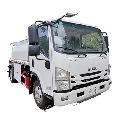 China Made in China Factory Qingling Left Hand Drive Oil Fuel Bowser Mobile Fuel Tanker Truck 6000l for sale