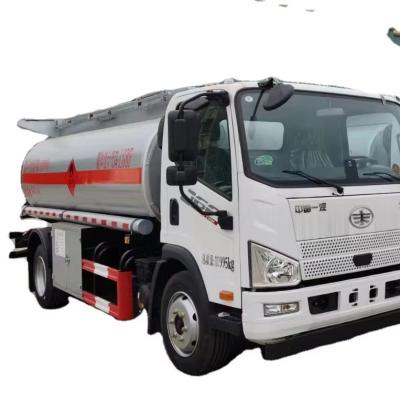 China FAW Brand 8ton New Left Hand Drive Fuel Bowser Price Oil Fuel Truck With Dispenser for sale