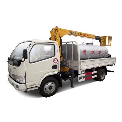 China DFAC 4x2 Left Hand Driven Water Bowser Tanker Truck 5000 Liters Euro 3 for sale