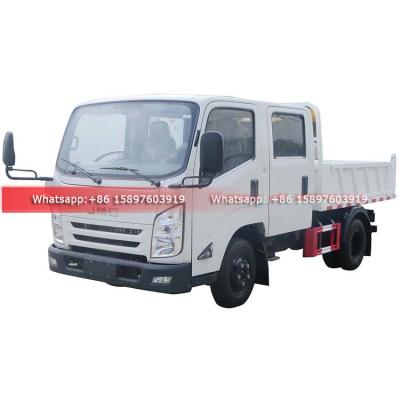 China Cheaper Price Mini Small JMC Carrying Plus Double Row Cabin Tipper Truck 4 Tons Dump Car for Sales for sale