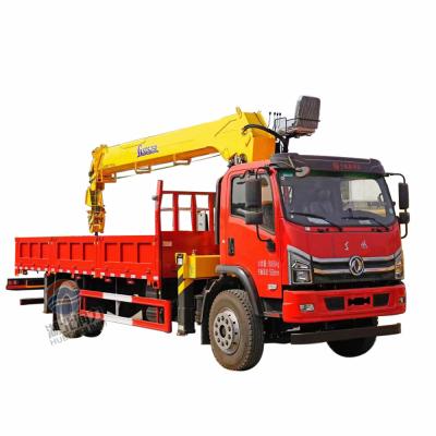 Китай DONGFENG SHANGYONG     Грузовой автомобиль  С краном 5 тонн    Подъемный грузовик   Кран, установленный на грузовике продается