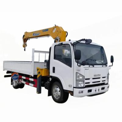 중국 공장 핫 세일 I SUZU 화물 트럭 XCMG 5톤 4단 암 크레인 붐 트럭 판매용
