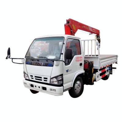 중국 공장 핫 판매 이수즈 붐 트럭 덤퍼 트럭 크레인과 함께 화물 트럭 장착 크레인 판매용