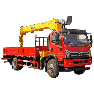 중국 재고 있음 4x2 동풍 브랜드 8톤 크레인 장착 트럭 수출 맞춤 판매용