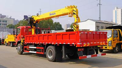 中国 輸出カスタマイズ 4x2 ドンフェンブランド 8トンのクレーンマウントトラック ストック 販売のため