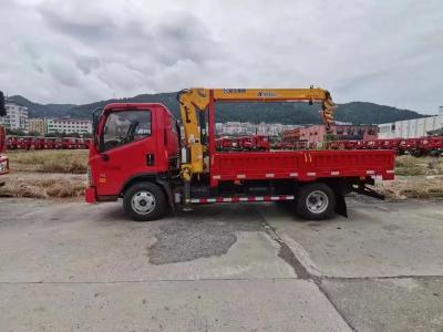 China Light Small Truck 8-ton Telescopic Arm Folding Arm Vehicle Mounted Mobile Crane for sale