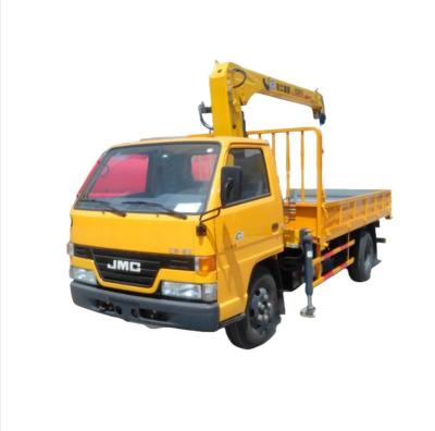 China JMC 115hp Straight-boom Crane 1100kg Lifting Weight 900kg Folding Boom Crane 1050kg Lifting Weight 600kg Truck-mounted Crane for sale