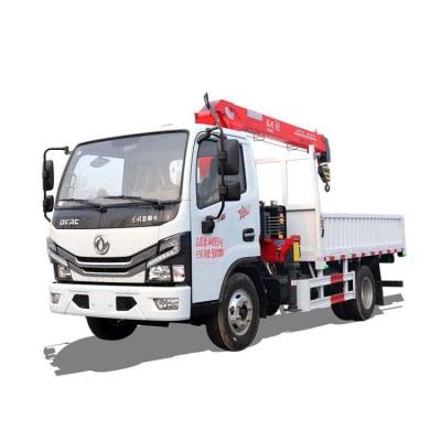 중국 공장 DFAC 동펜 4X2 트럭 4톤 크레인 판매용