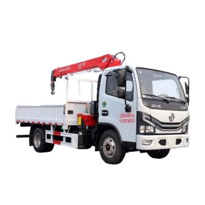 중국 공장 DFAC 둥펜 4X2 소형 트럭 설치 수압 크레인 5 톤 판매용