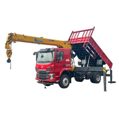 중국 동풍 DFAC 공장 덤프 트럭 크레인 장착 판매용