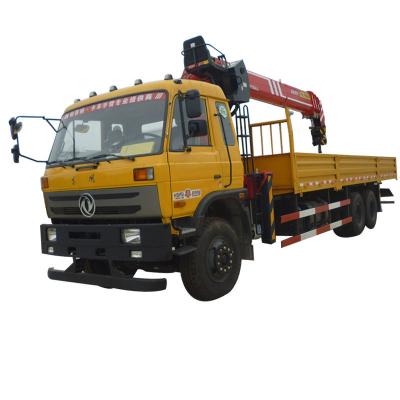 China China Suministro Precio Bajo Carga Plataforma Plana Grúa Montada en Camión con Pluma Telescópica en venta