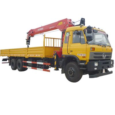 China New Type Dongfeng Straight Boom Lorry Crane 25ton Hydraulic Truck Mounted Crane for sale