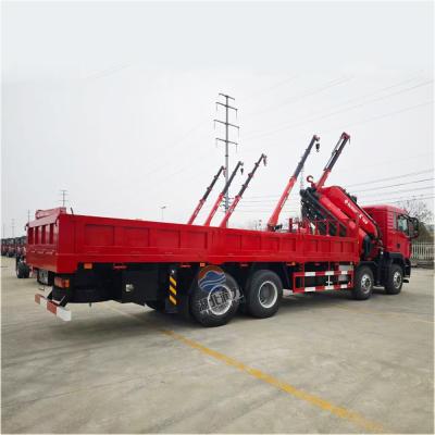 China Hotline   Cargo Truck  With  16 Tons  Folding Arm  Crane   Truck with Lifting Arm  Crane for sale