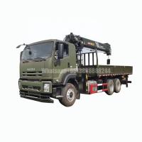 Quality ISuzu Off Road Hydraulic Truck Crane , 14 Tons Truck Mounted Crane 5 Section for sale