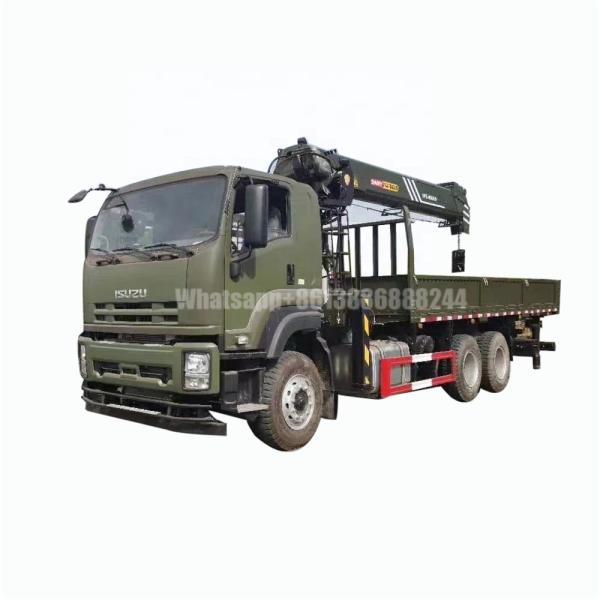 Quality ISuzu Off Road Hydraulic Truck Crane , 14 Tons Truck Mounted Crane 5 Section for sale