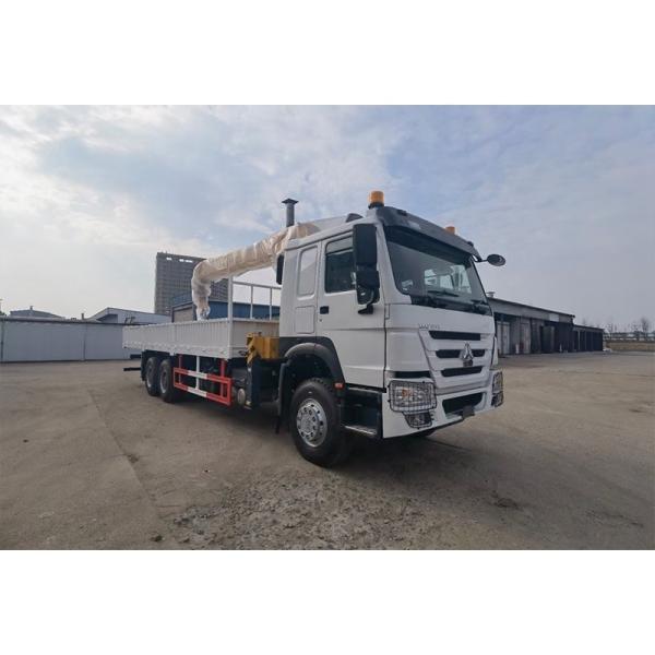 Quality SQS250 SQS300 SINOTRUK HOWO 6x4 Truck With Crane 10 Ton 15.6 Meters for sale