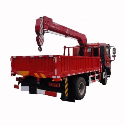 China DAYUN Telescopic Boom Crane Truck Mounted 4 Tons Folding Crane for sale