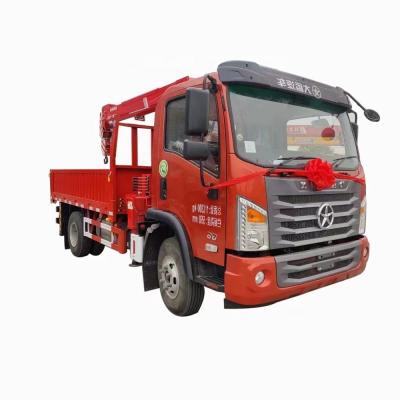 China DAYUN Telescopic Boom Crane Truck Mounted 4 Tons Folding Crane for sale