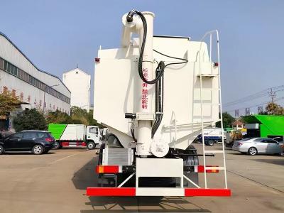 China Export Customization HOWO 6X4 Aluminum Alloy Bulk Feed Truck With 5 Compartments and Right Hand Hydraulic Winches for sale