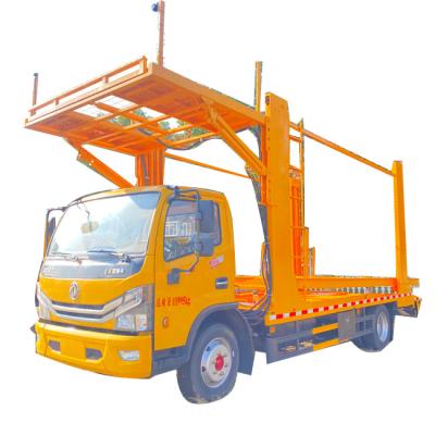 China 4X2 Cheap Price Small Car Transport Truck Car Carrier Platform for 4 Pieces Auto Transport for sale
