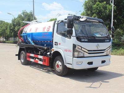 Cina DFAC Dongfeng 5CBM Truck aspiratore aspiratore di acque reflue con pompa da 5000 litri in vendita