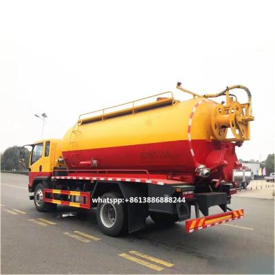 Cina Autocarri di pulizia ad alta pressione FAW 4x2, autocarro aspiratore fognario 12000-14000 litri in vendita