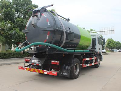 Cina Autopompa aspirante per liquami sottovuoto DFAC DongFeng 5CBM, mini camion aspiratore per feci in vendita