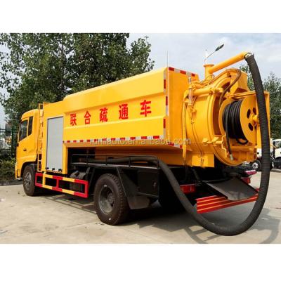 Cina Dongfeng Auto Pulizia di scarico di aspirazione camion di scarico veicoli di pulizia 4x2 in vendita