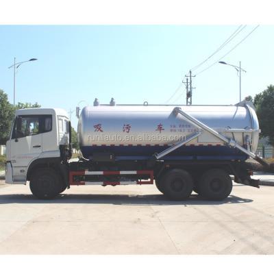 Cina Autopompa aspirante per liquami per impieghi gravosi 15000L 6x4 85 km/h Dongfeng in vendita
