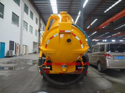 Cina Cisterna settica personalizzata da 4000L Camione per aspirazione delle acque reflue Veicolo 4x2 azionamento Tipo 95 CV in vendita