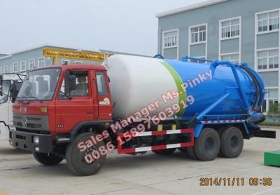 Cina 16000Litri a 18000Litri Camion aspirapolvere Dongfeng Camion cisterna per aspirazione fognaria pesante Camion cisterna per fabbricante Vendite in vendita