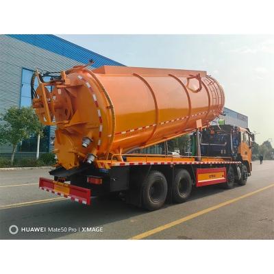 Cina Camion aspiratore per la pulizia delle acque reflue ad alta pressione Dongfeng 10 ruote 15000 litri in vendita